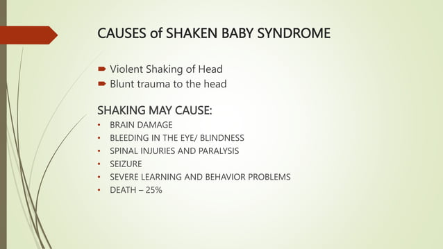 Shaken Baby Syndrome Cause and Effect , Signs and Symptoms Management ...