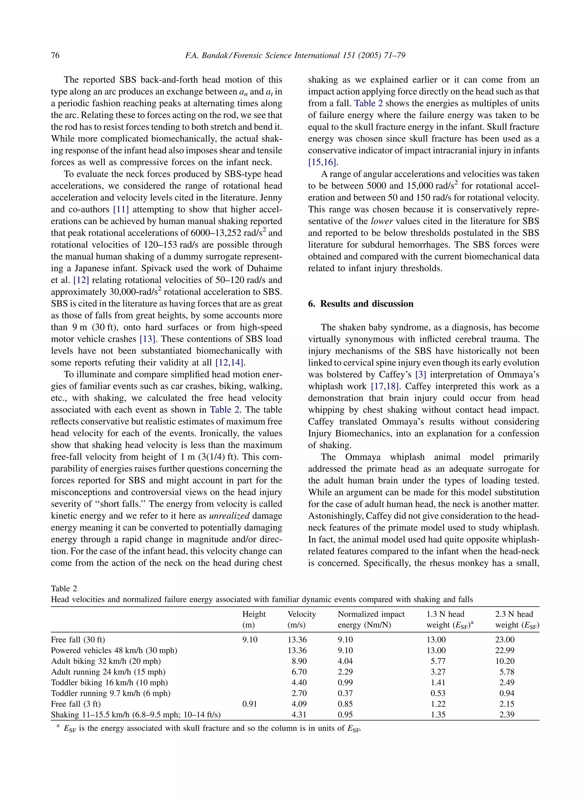 Shaken baby syndrome a biomechanics analysis of injury mechanisms | PDF