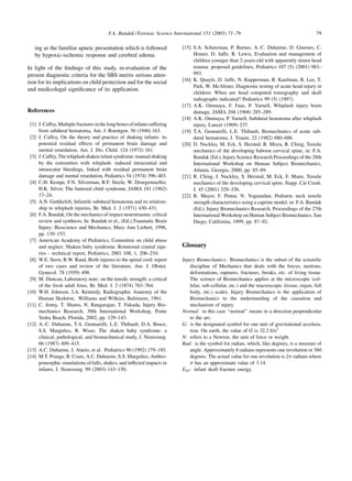 Shaken baby syndrome a biomechanics analysis of injury mechanisms | PDF