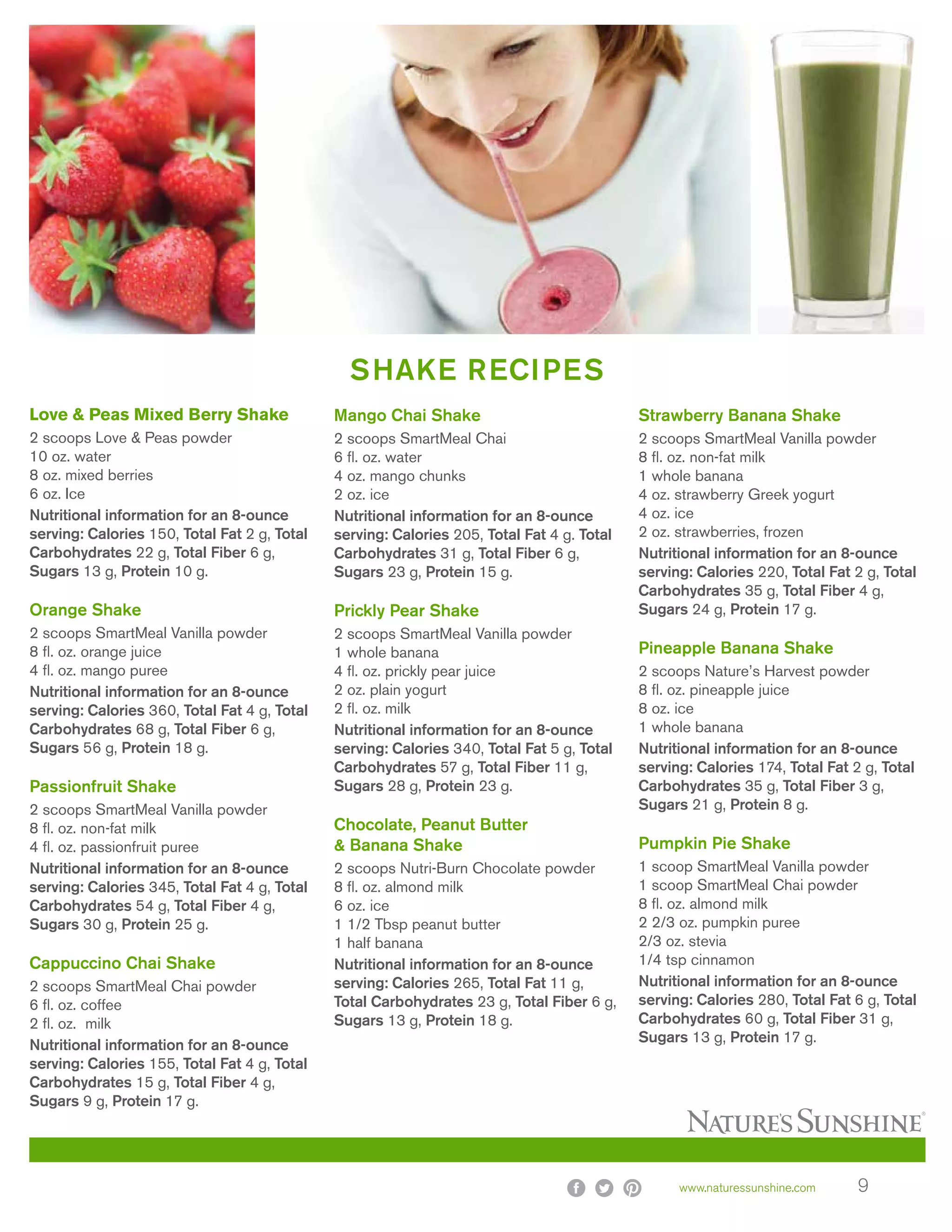 SHAKE RECIPES | PDF