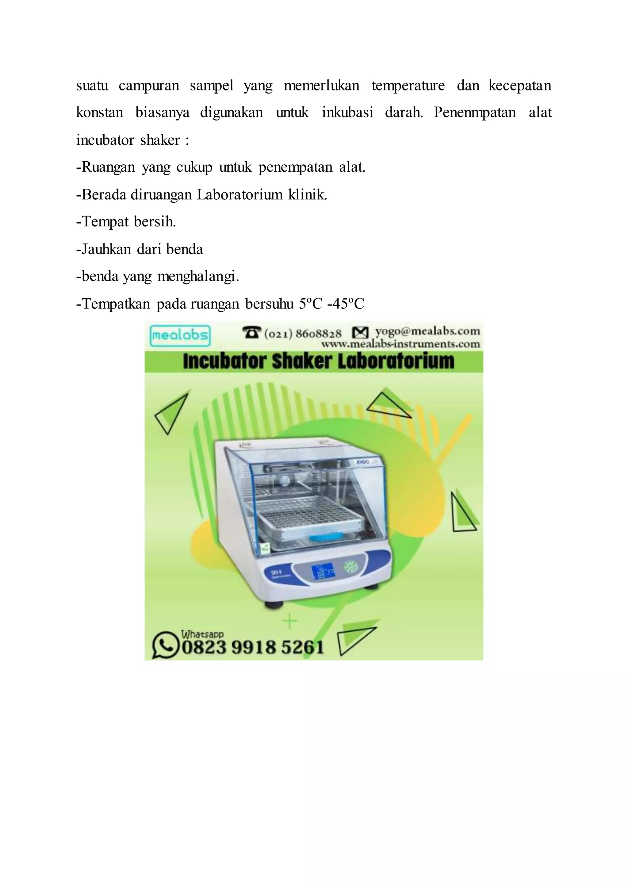 Shaker laboratorium | DOCX