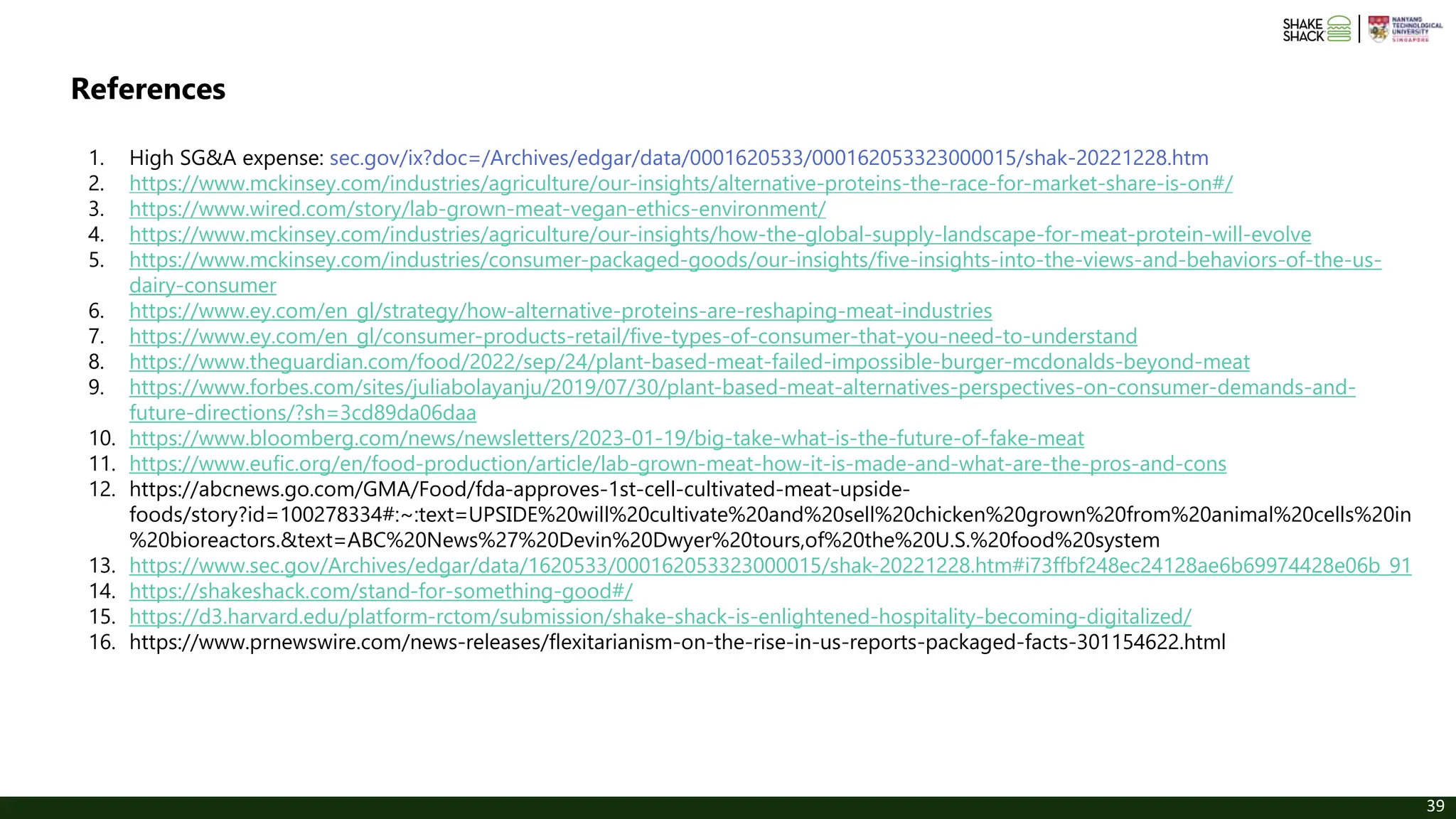 Shake Shack: A Sustainable Burger Strategy | PPTX