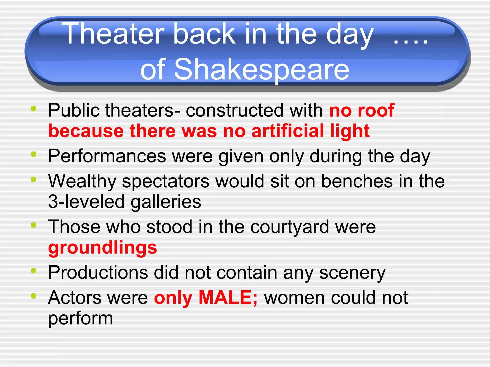 Shakespeare Background | PPT