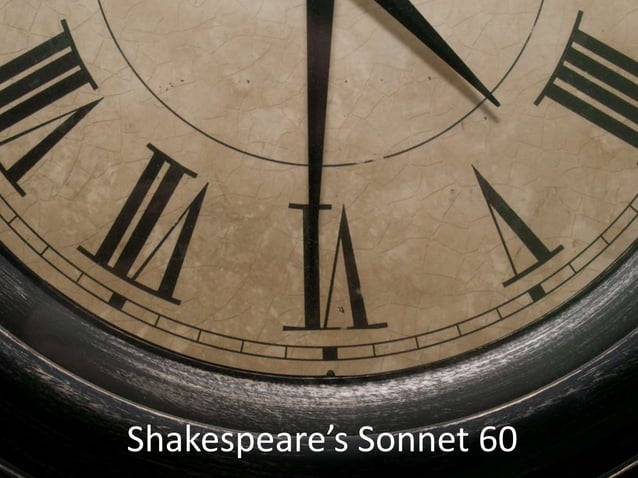 Shakespeare's Sonnet 60 | PPTX