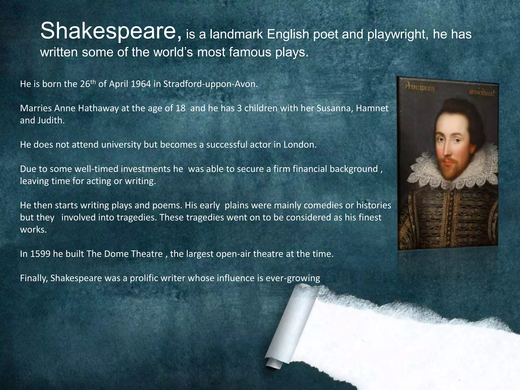 Shakespeare presentation for students | PPTX
