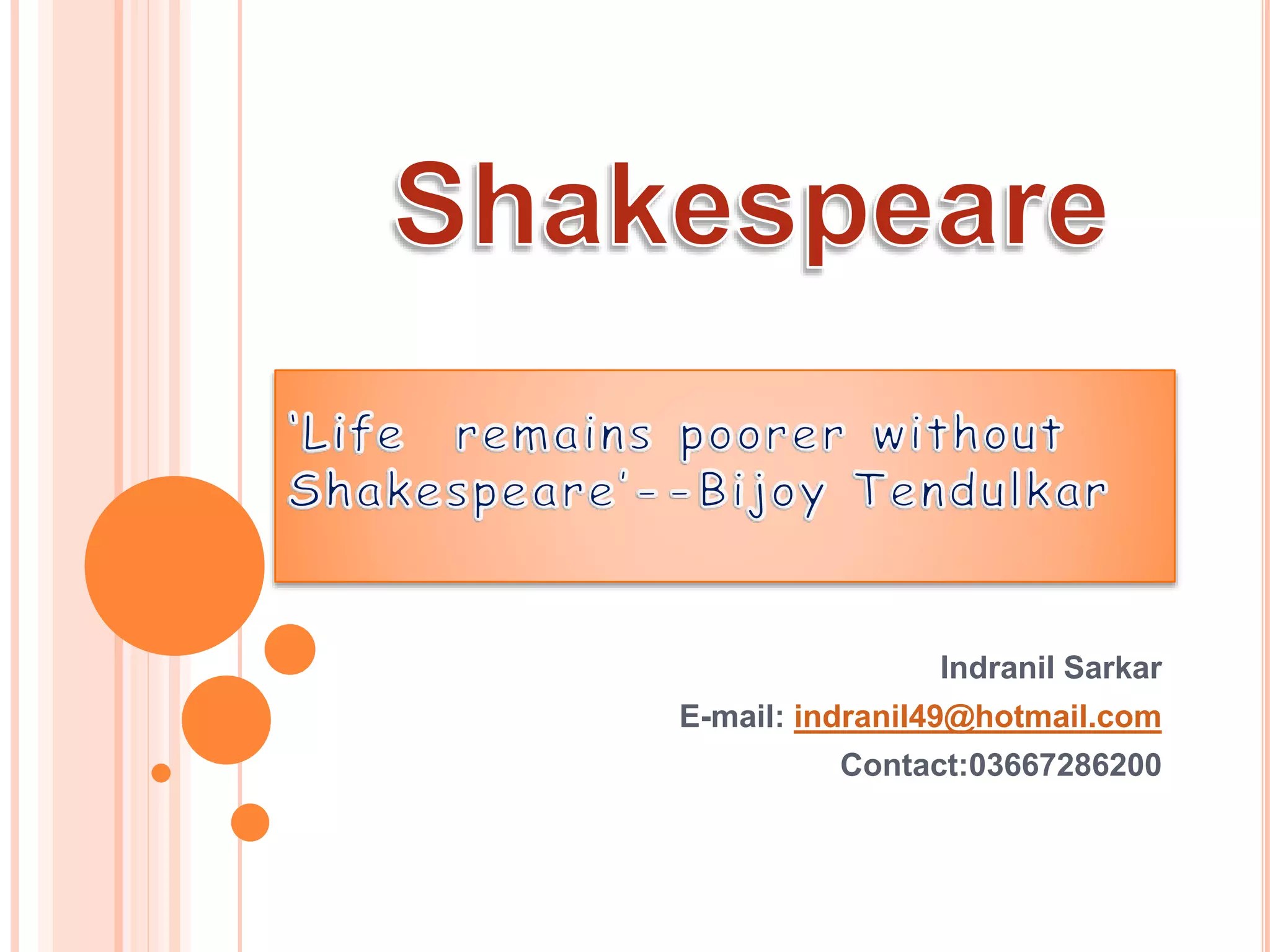 Shakespeare | PPTX