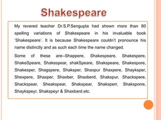 Shakespeare | PPTX