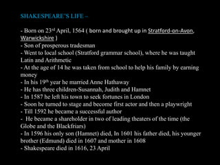 William Shakespeare | PPTX