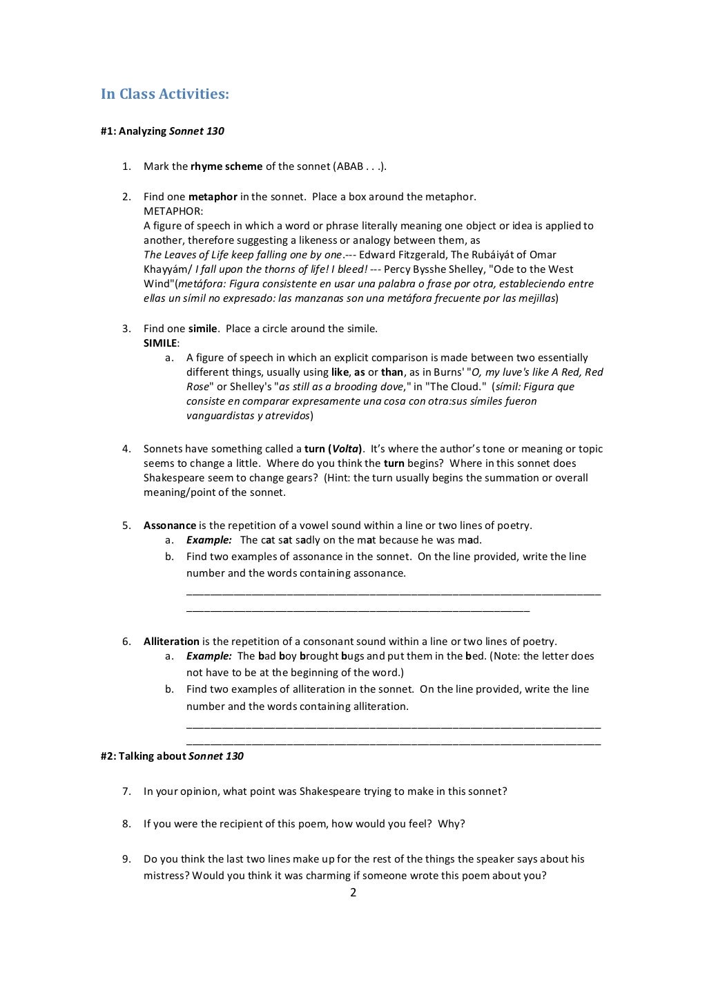 My Mistress' Eyes are Nothing like the Sun (Sonnet 130) by William ...