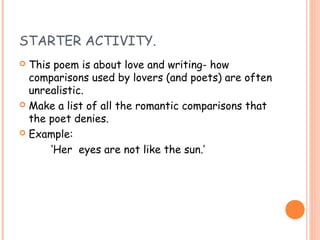 Shakespeare -sonnet_130_pp | PPT