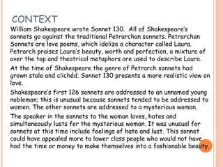 Shakespeare -sonnet_130_pp | PPT