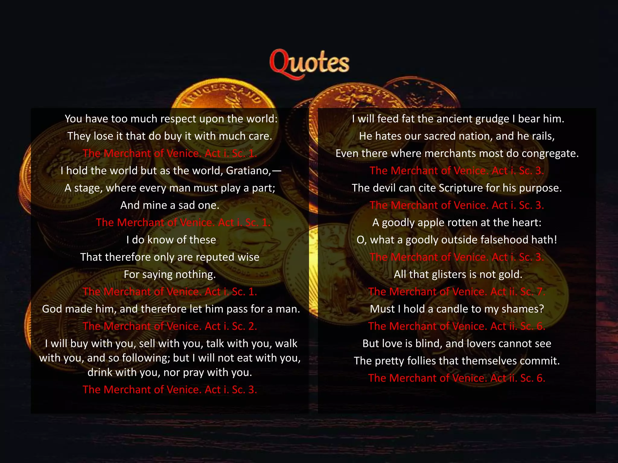 The Merchant of Venice | PPSX