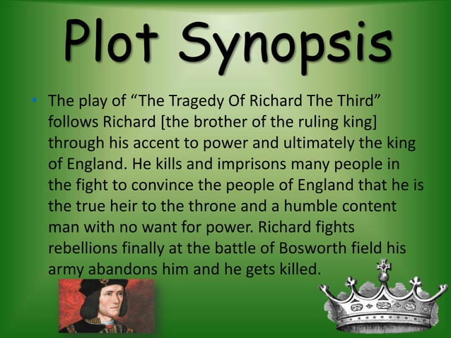 Shakespearean Charecter Study- Richard the Third | PPTX
