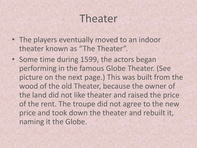 Shakespearean drama | PPTX | Theater Venues | Attractions