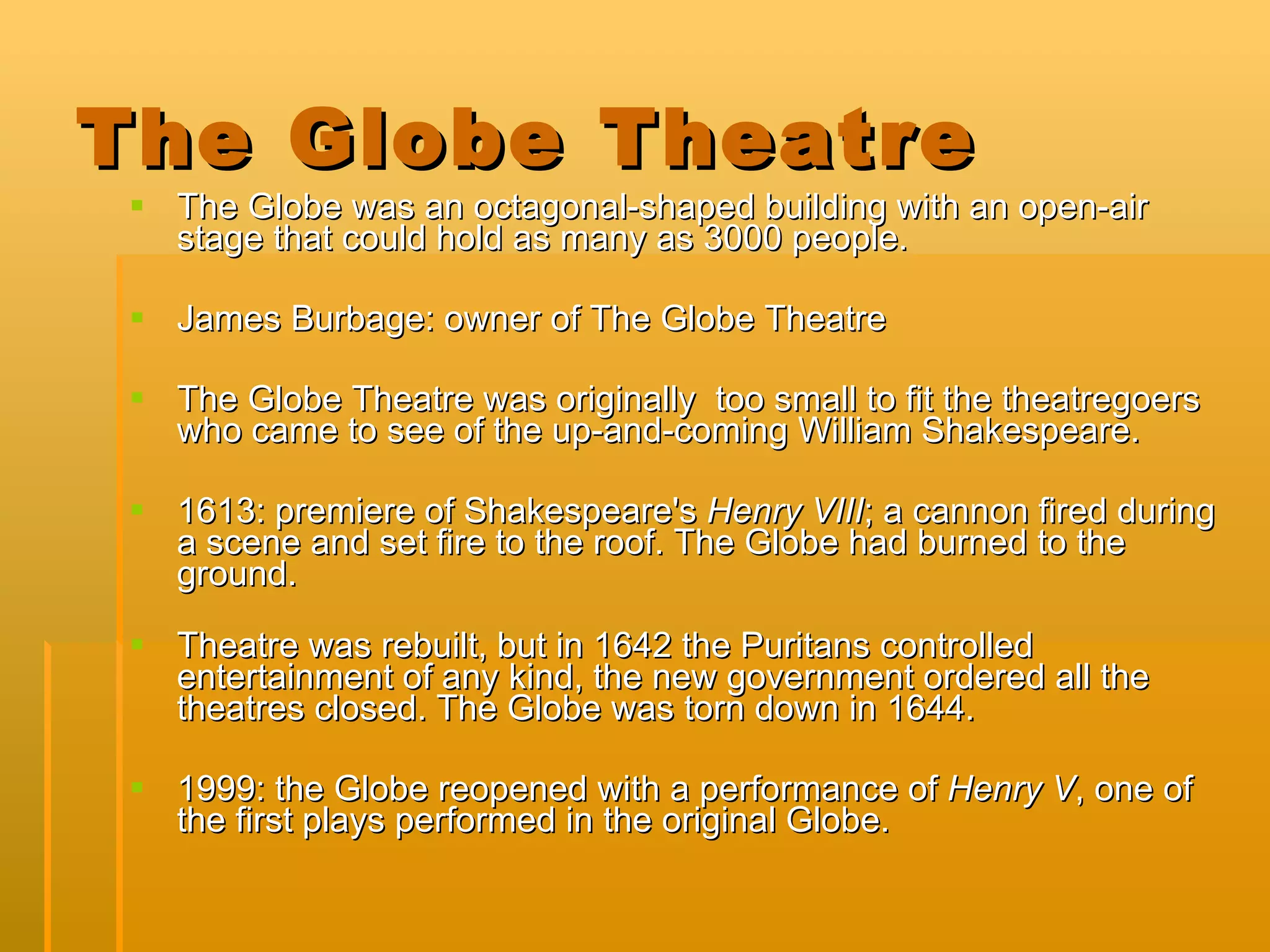 Shakespeare and the globe theater | PPT