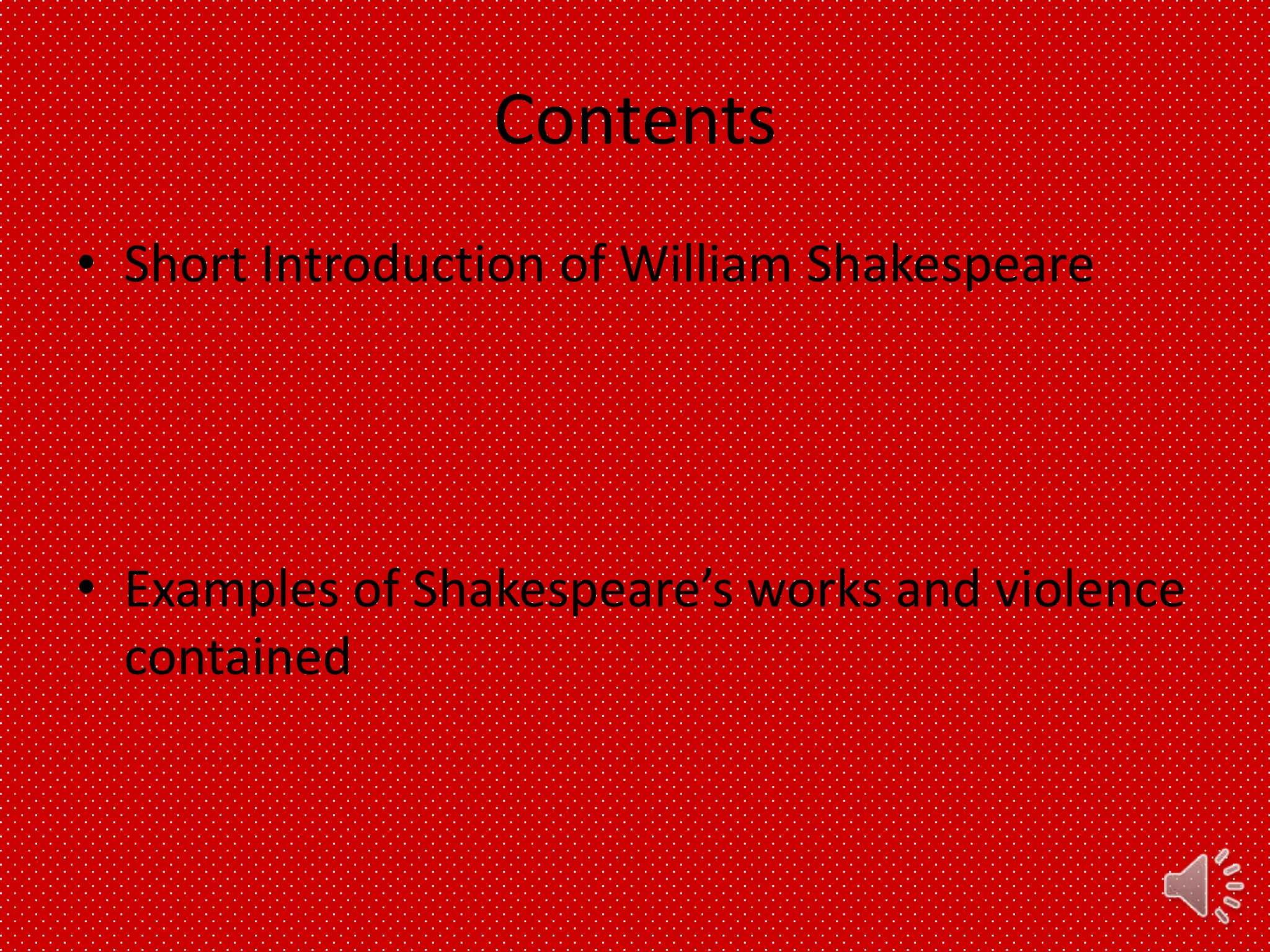 Shakespeare and violence | PPT