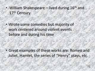Shakespeare and violence | PPT