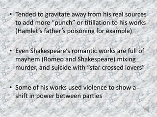 Shakespeare and violence | PPT