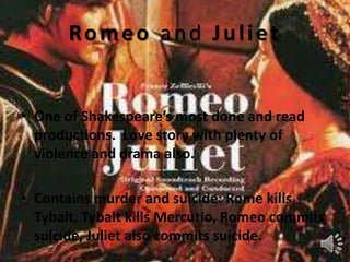 Shakespeare and violence | PPT