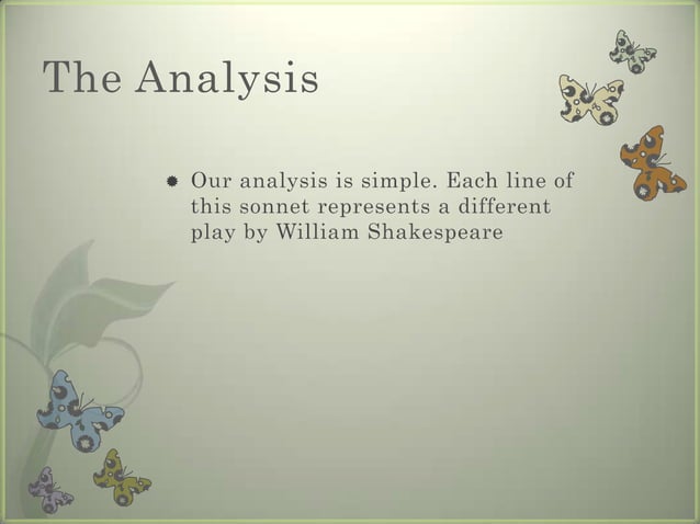 Shakespearean Sonnet | PPTX