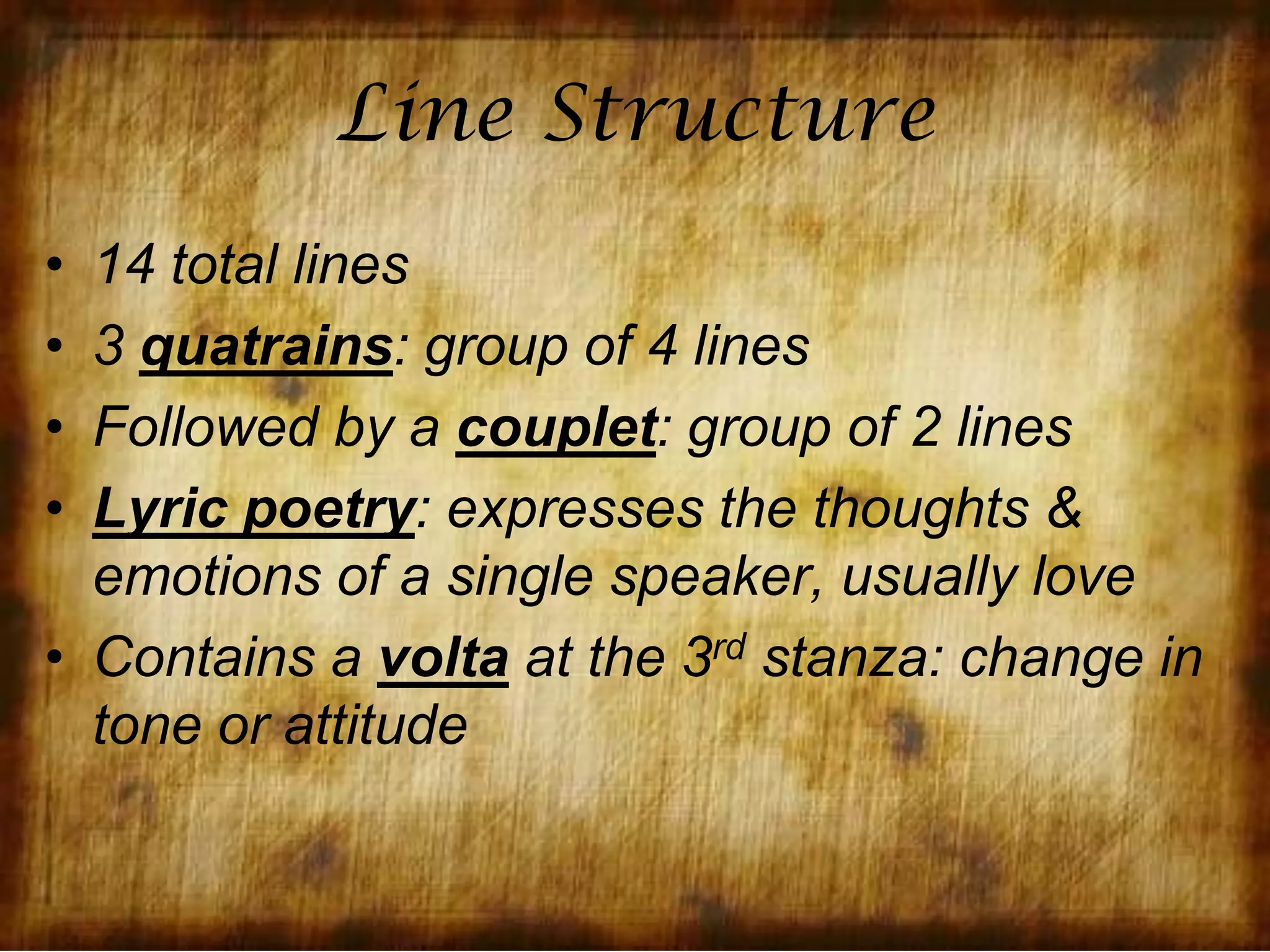 Shakespearean Sonnets | PPT