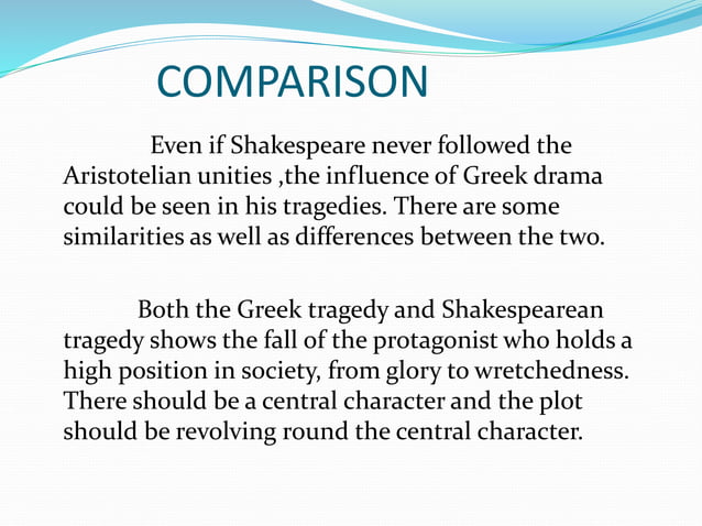Shakespearean tragedy and greek tragedy | PPTX | Drama | Genres