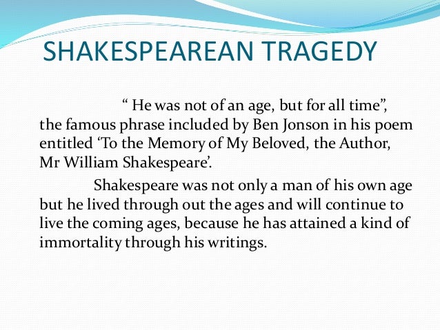 Shakespearean tragedy and greek tragedy
