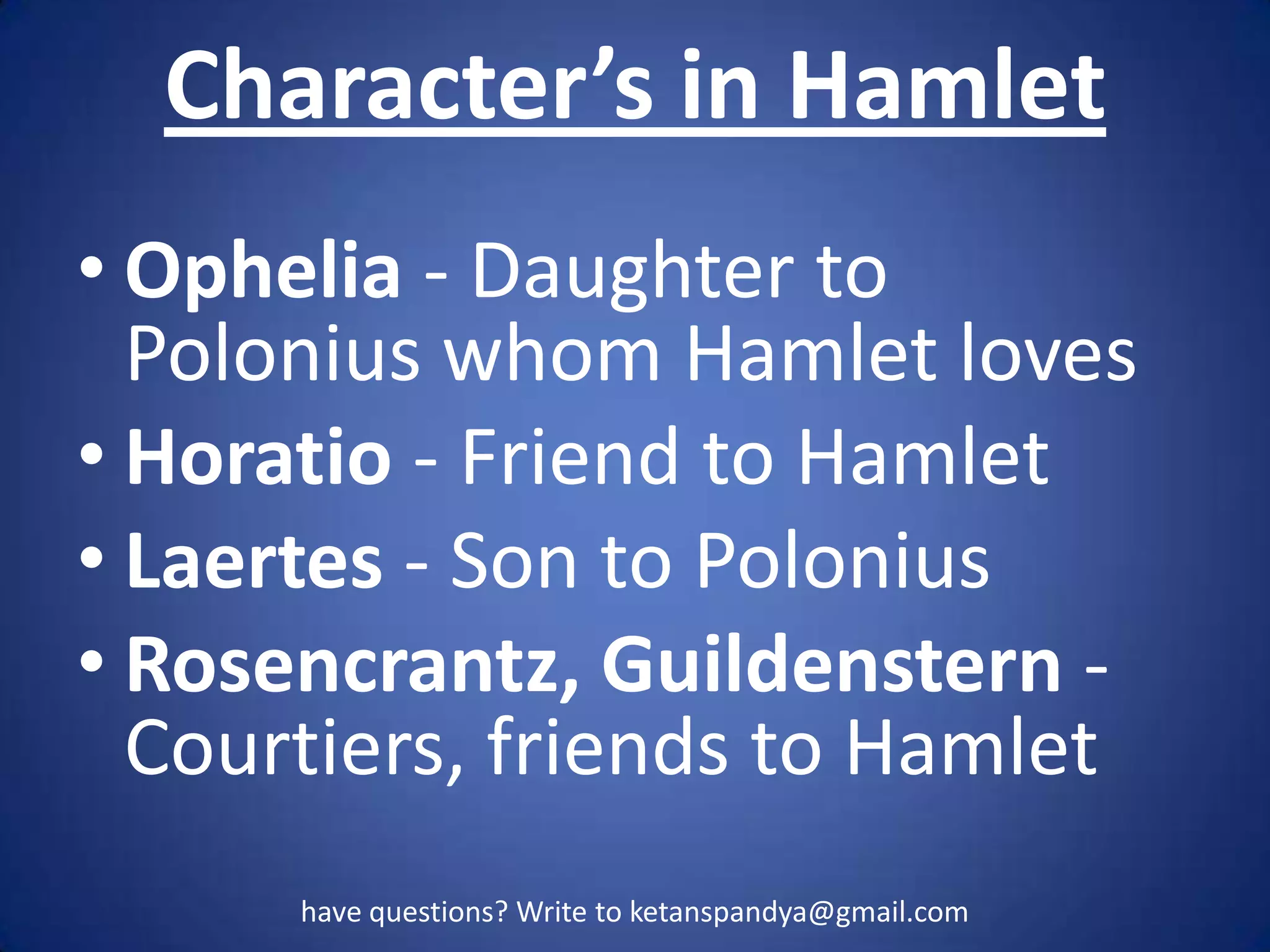 Shakespearean tragedy with special reference to Hamlet | PPTX