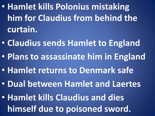 Shakespearean tragedy with special reference to Hamlet | PPT | Free ...