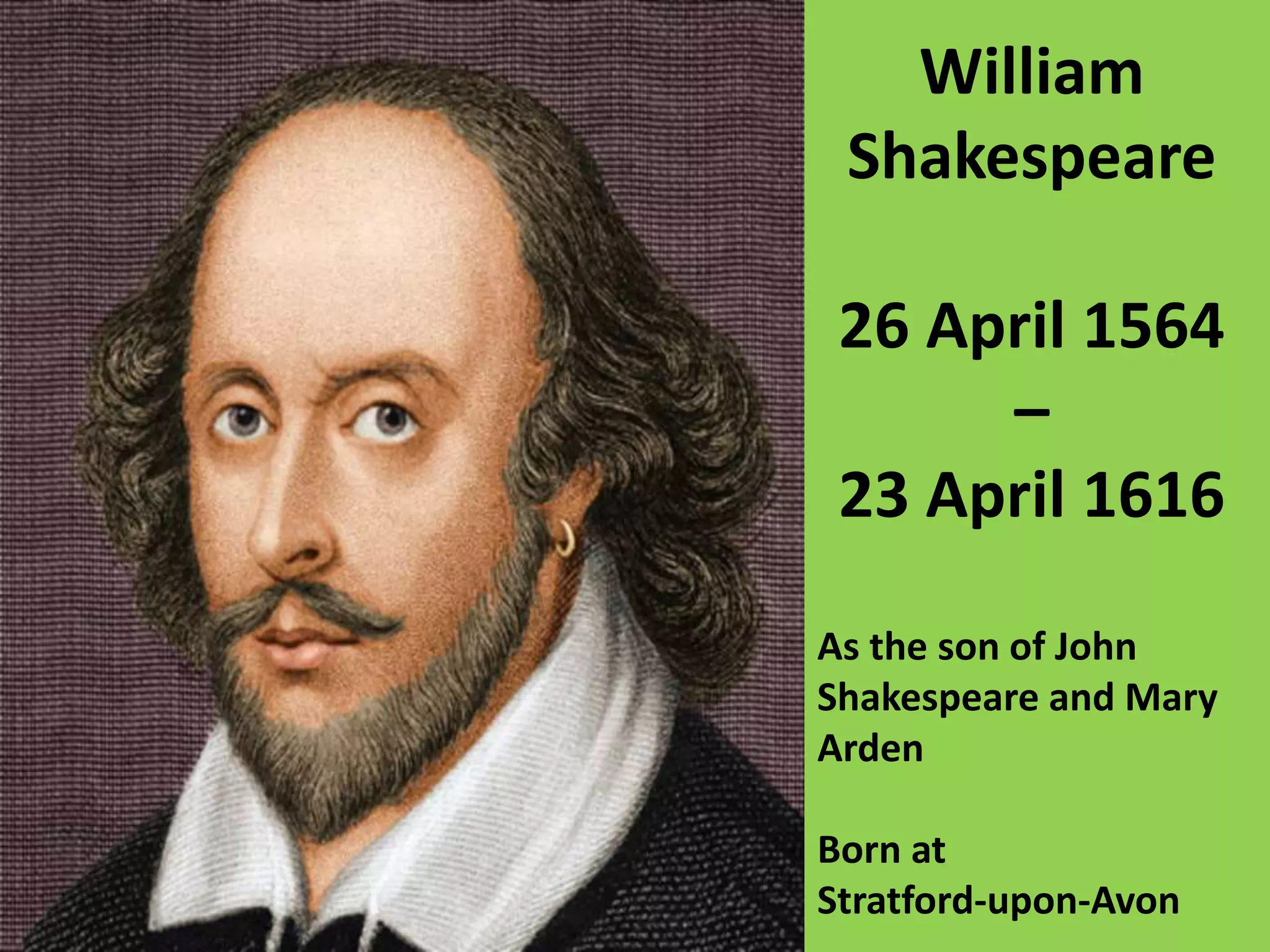 Shakespeare Biography | PPTX