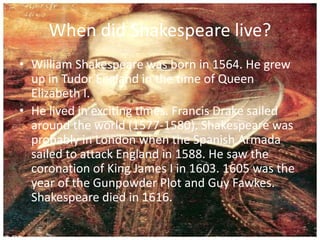 Shakespeare by Jenny and Jim | PPT