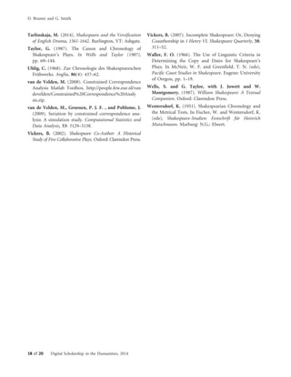 Shakespeare chronology | PDF