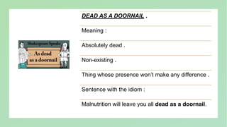 Shakespeare idioms | PPTX