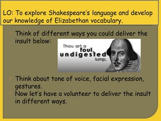 Shakespeare insults | PPT
