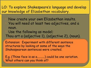 Shakespeare insults | PPT