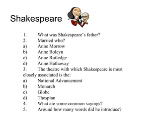 Shakespeare Intoduction | PDF