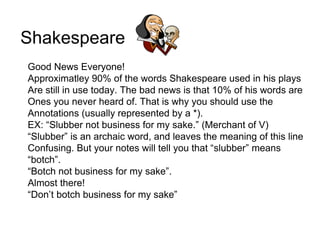 Shakespeare Intoduction | PDF