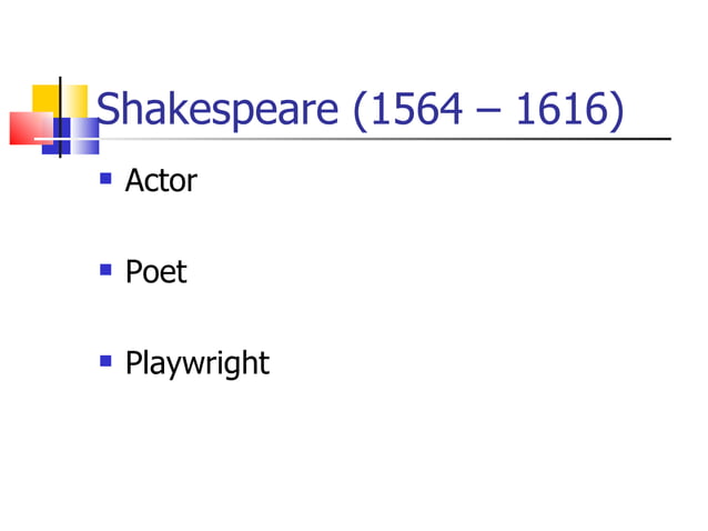 Shakespeare Intro | PPT