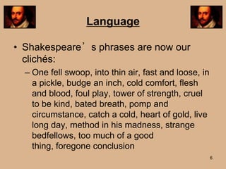 Shakespeare language powerpoint | PPT