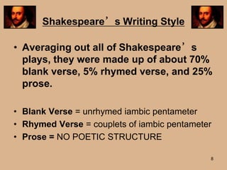Shakespeare language powerpoint | PPT