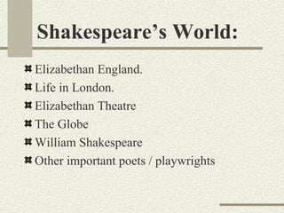 Shakespeare life and_times_ppt | PPT
