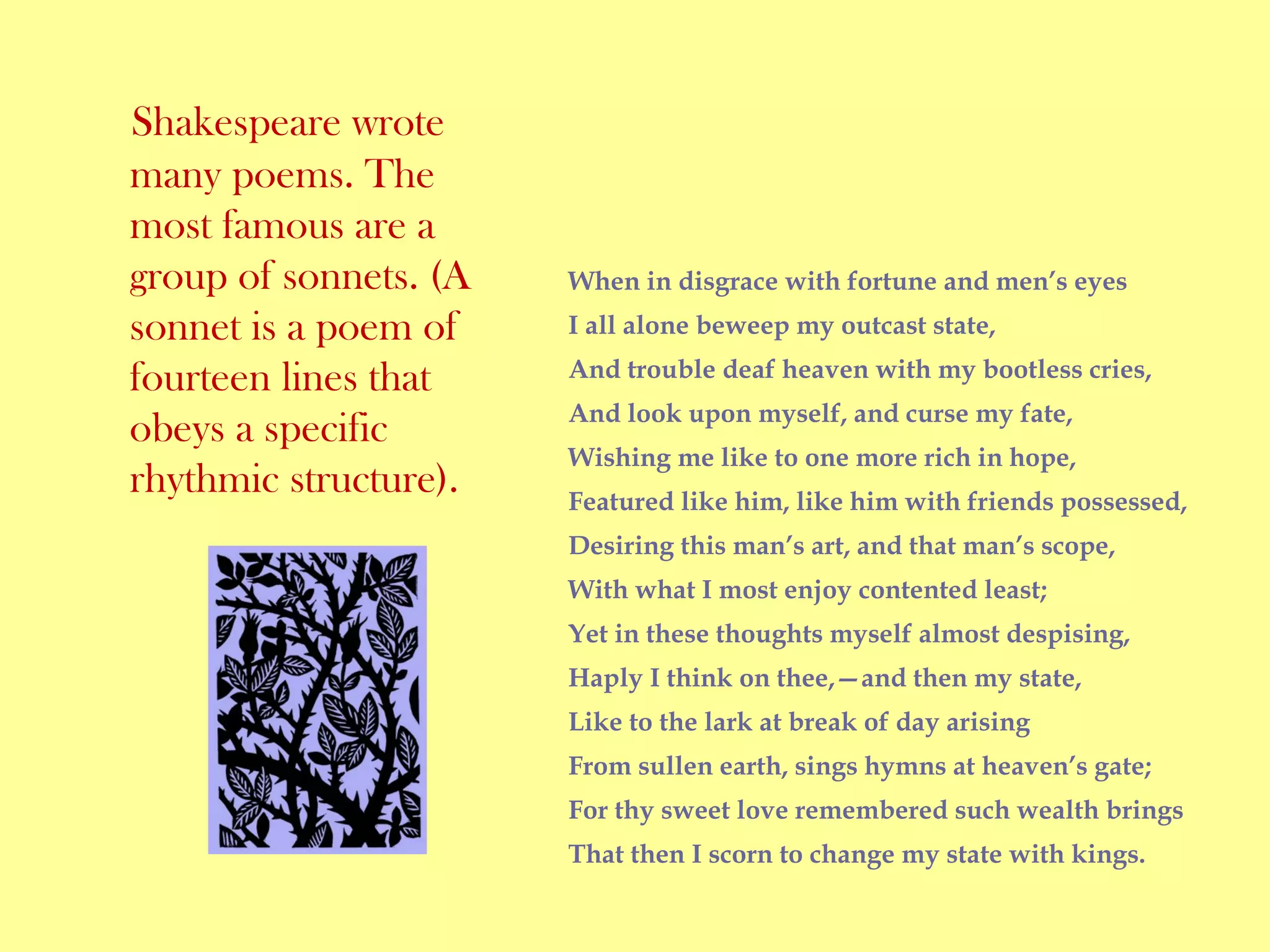 Shakespeare, life and work. | PPT