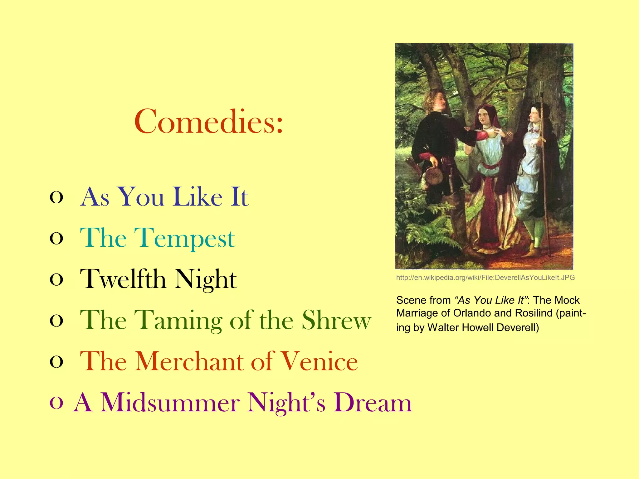 Shakespeare, life and work. | PPT