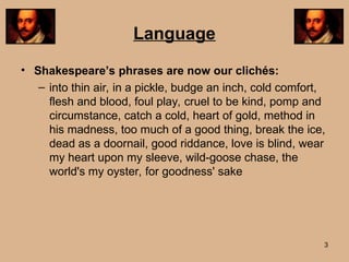Shakespeare Macbeth PP Language The Globe History.ppt