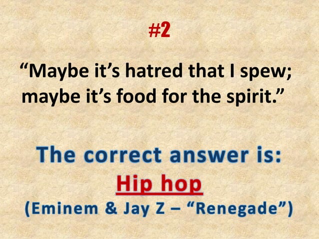 Shakespeare or Hip Hop? | PPTX