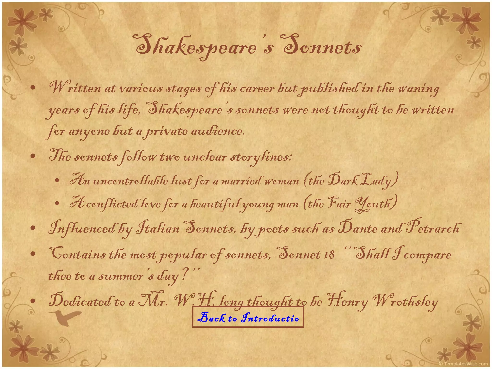 Shakespeare: A Brief History | PPS