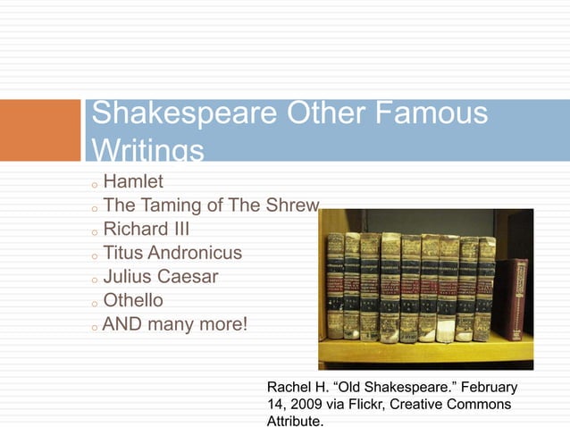 Shakespeare Power Point | PPT