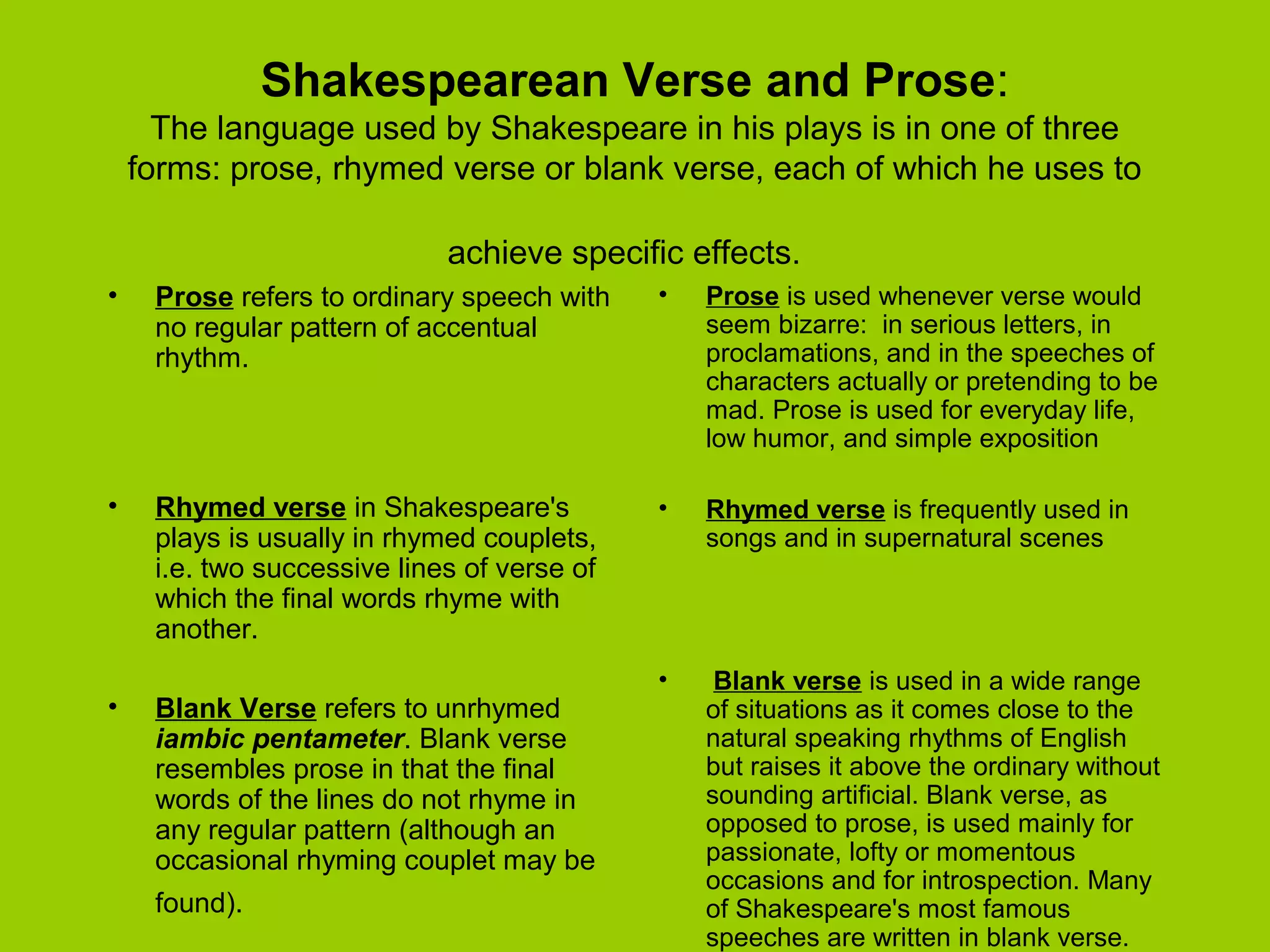 Shakespeare power point | PPT