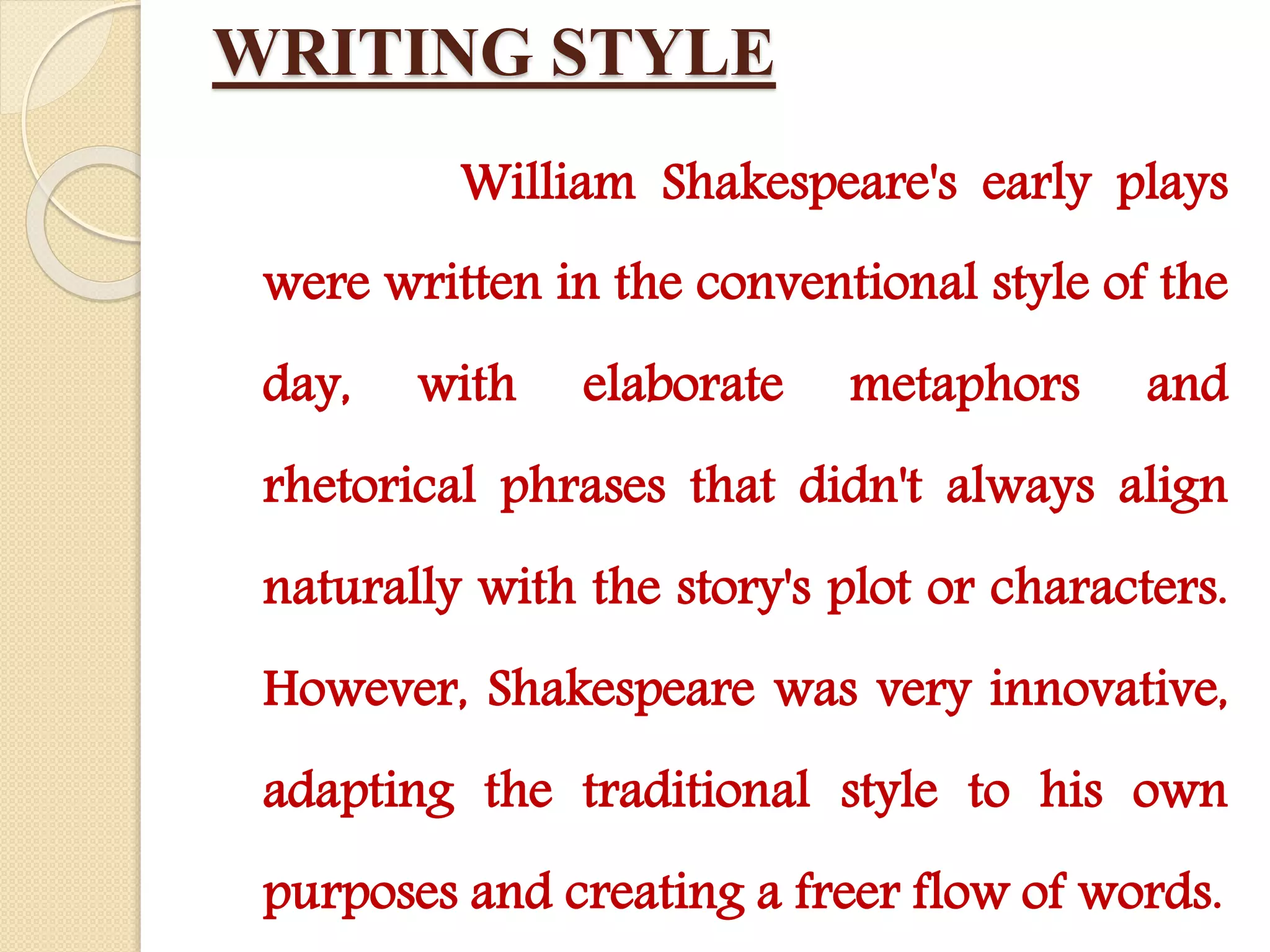 Shakespeare powerpoint presentation | PPTX