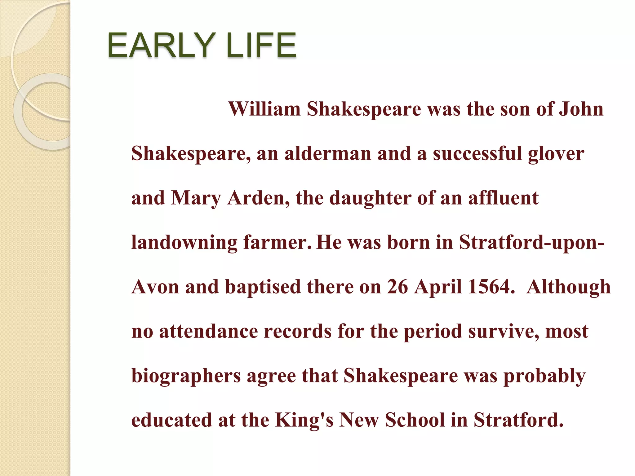 Shakespeare powerpoint presentation | PPTX | Theater | Fine Art